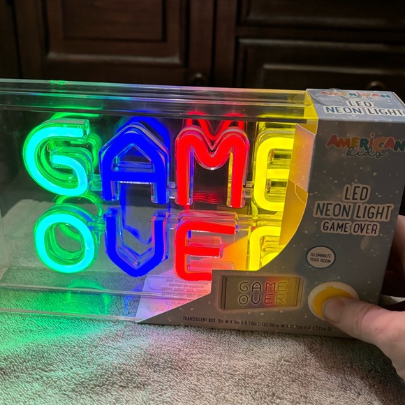 American kids | Other | Game Over Led Neon Light Signs Usb Powered ...